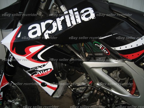 red black and white radiator shroud & tank decals fits aprilia 450 550 ...