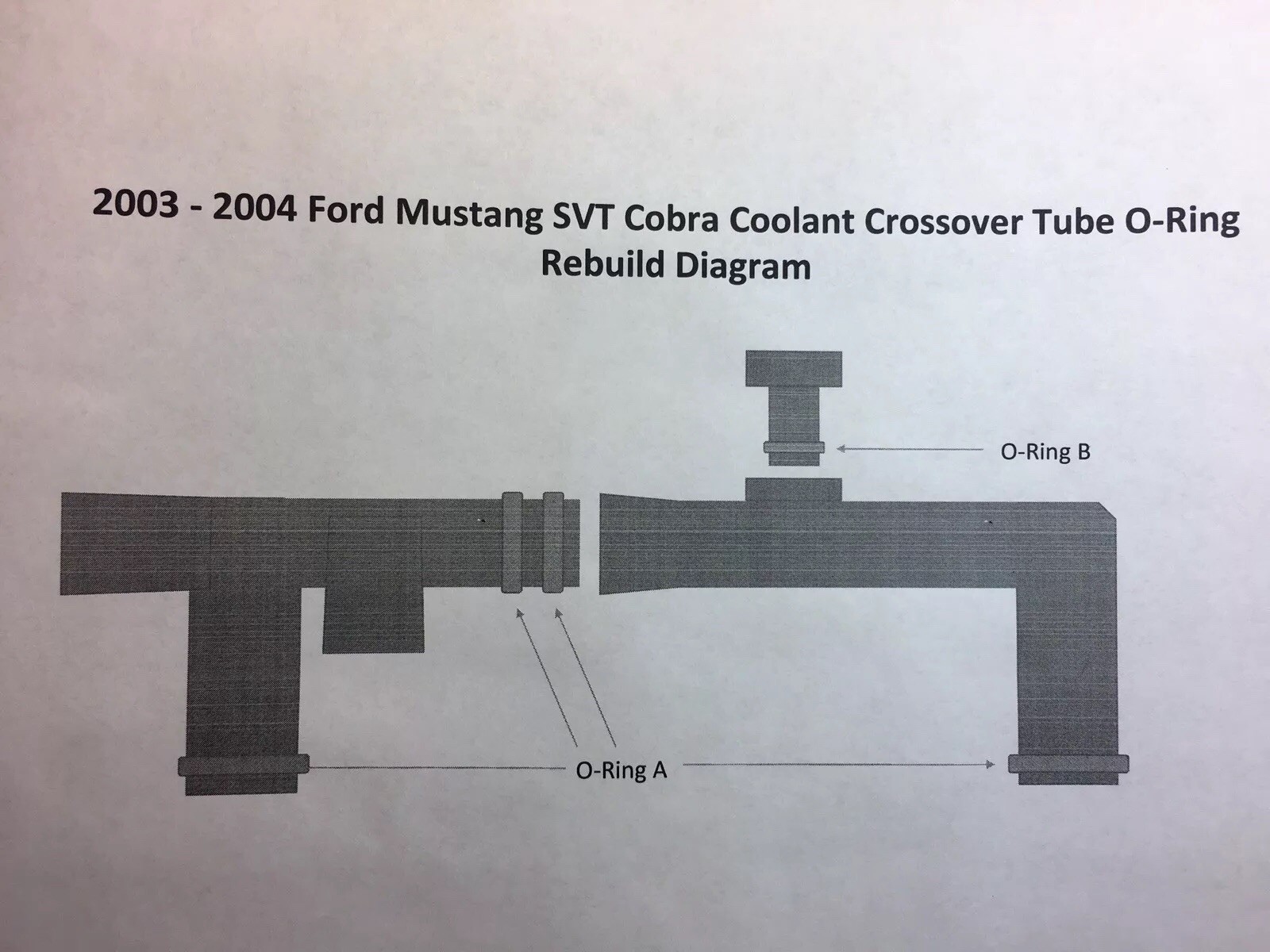 03-04 2003-2004 Ford Mustang SVT Cobra Coolant Crossover O-Rings Kit ...