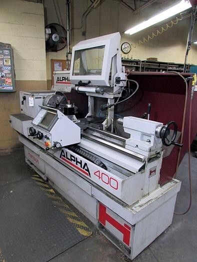 15.75/23" x 50" HARRISON ALPHA “400" COMBINATION MANUAL CNC LATHE w ...
