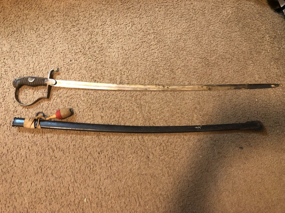 WWI GERMAN ARMY OFFICER DRESS SWORD-77TH DIVISION BRINGBACK-MAJOR ...