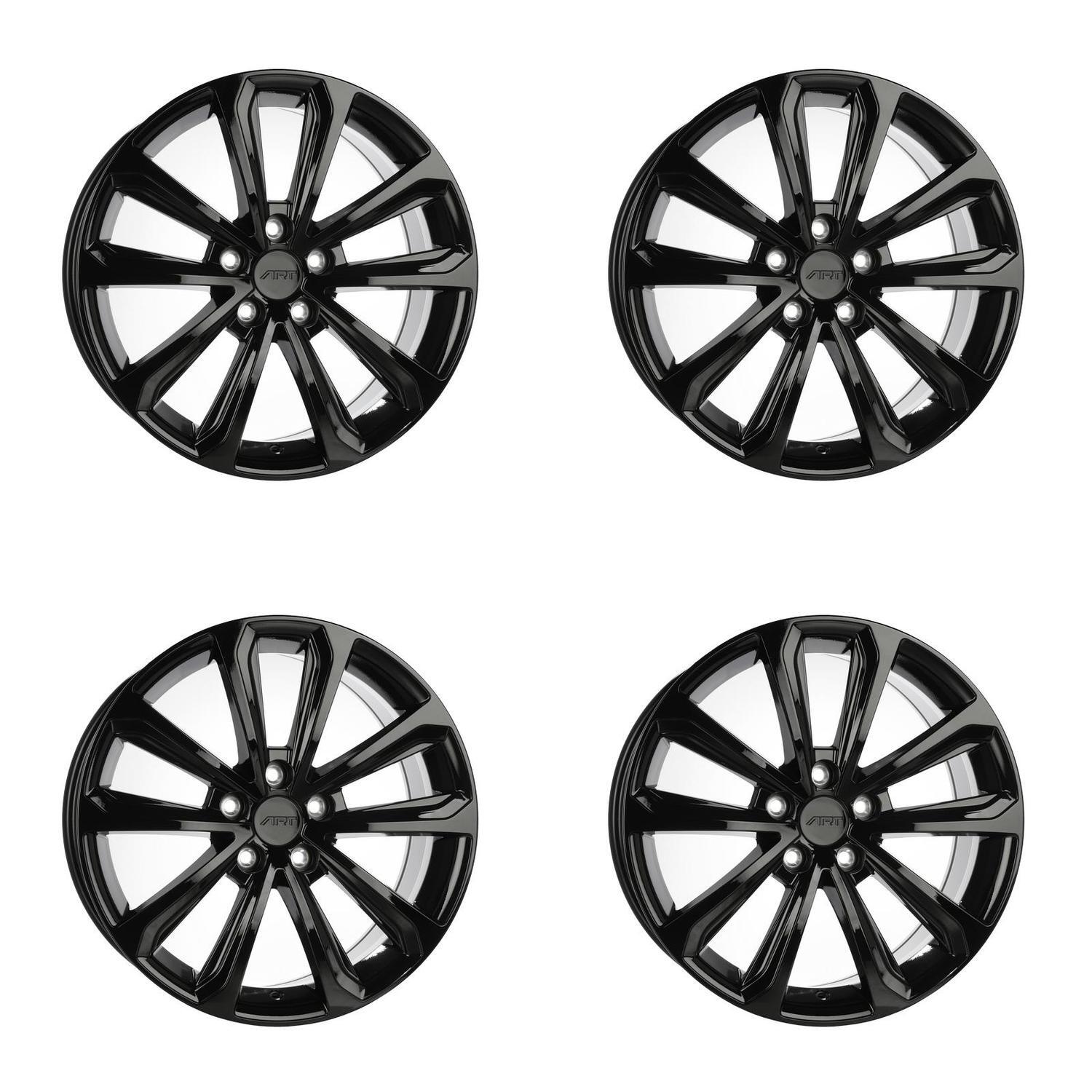 Set of 4 16in Black Alloy Wheel Rims for Subaru WRX, OEQ36X6 5x100 5Lug ...