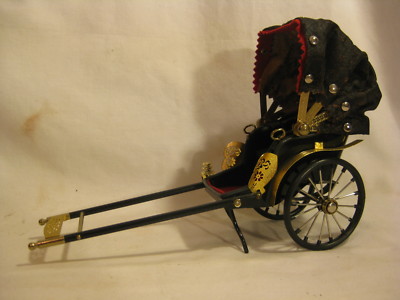 vintage toy rickshaw ricksha unique detailed metal & plastic taxi wagon ...