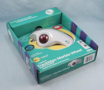 Logitech TrackMan Marble Wheel USB Trackball Mouse T-BB13 Wrist Stress ...