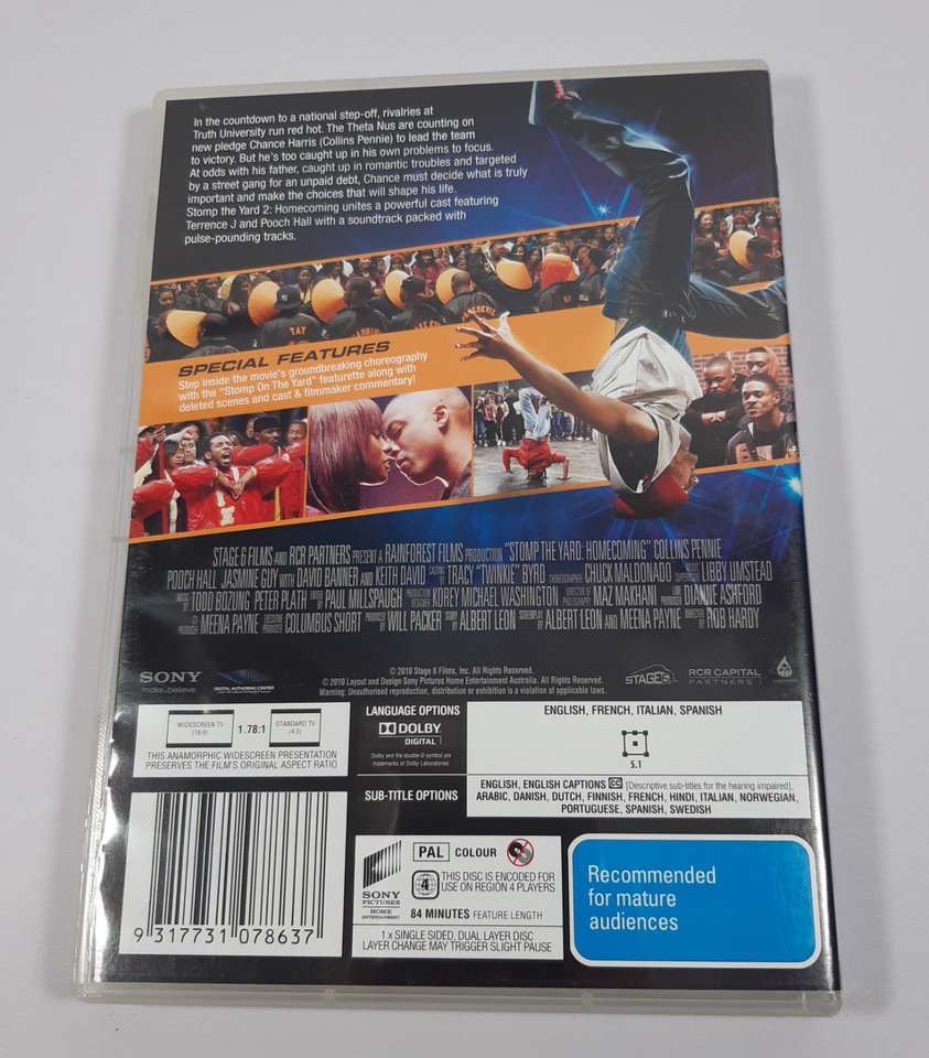 Stomp The Yard Homecoming PAL Movie DVD R4 VGC Columbus Short | eBay ...