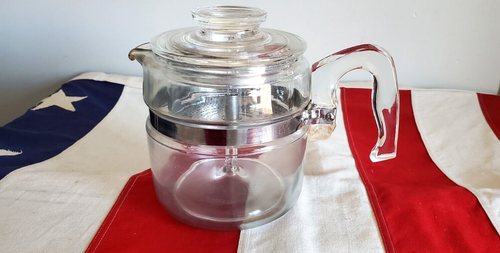 Vintage Pyrex Flameware 7754-B Glass Percolator Coffee Pot 4 Cup ...