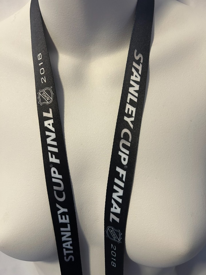 NHL Stanley Cup Final 2018 * Black Ribbon Lanyard * Double Ended ...