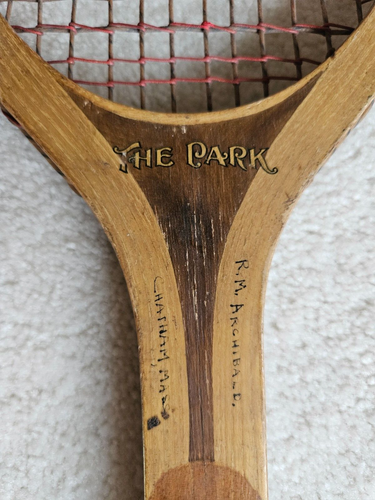 1900-1910 ANTIQUE RARE WRIGHT & DITSON "THE PARK" WOOD TENNIS RACQUET RACKET | eBay