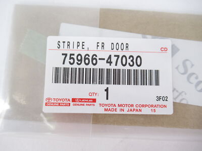 Genuine OEM Toyota 75966-47030 Driver LH Front Door B-Pillar Black Out ...