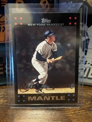 2007 TOPPS BASEBALL MICKEY MANTLE #7 | eBay