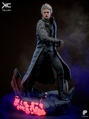 Vergil Devil May Cry 3D Print, Unpainted Son of Sparda Model Kit | eBay