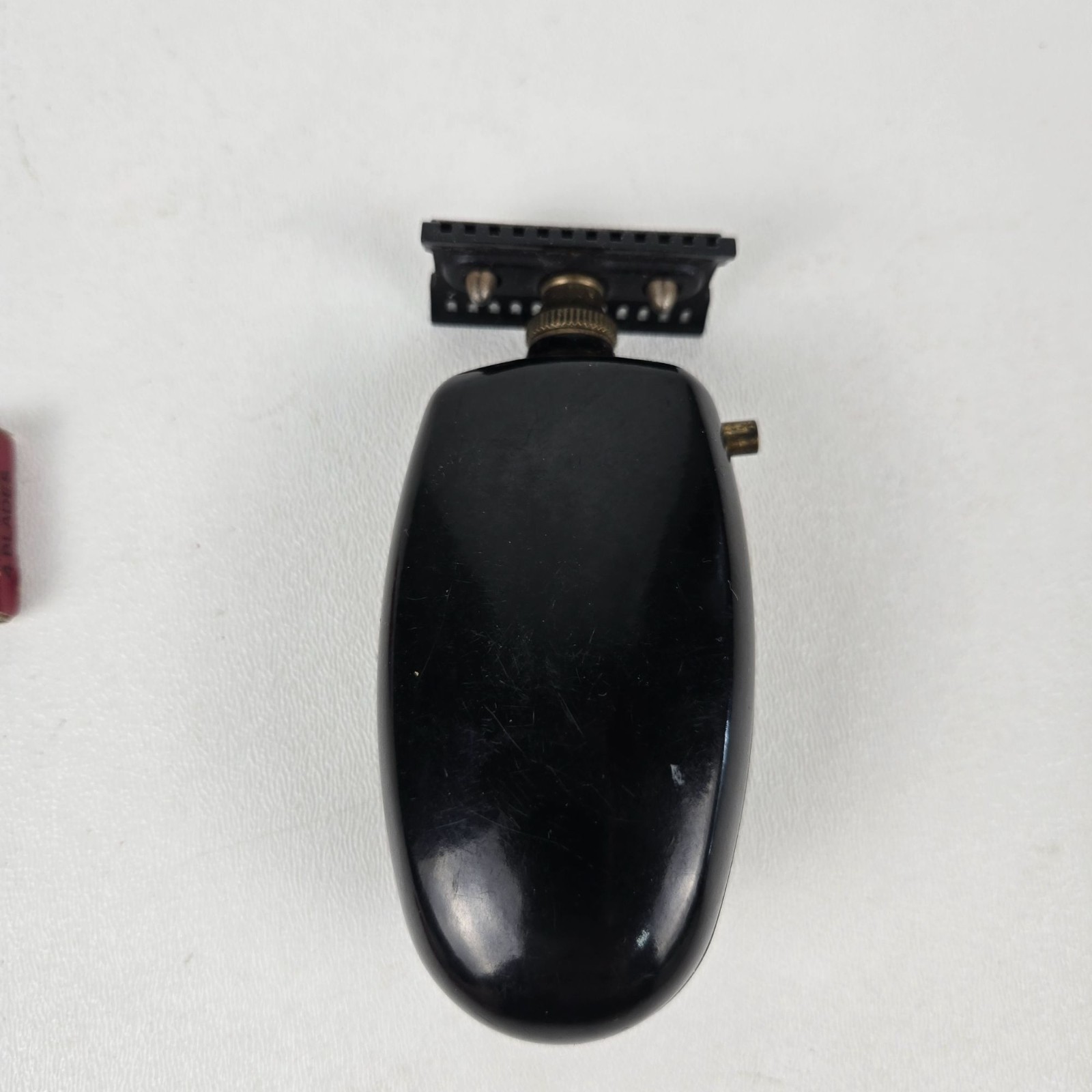 Antique Gillette Wind-Up Vibrating Safety Razor W/ Thin Blades Black ...