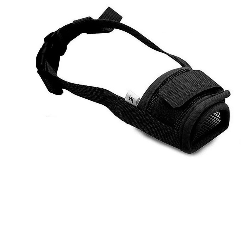 Dog Muzzle Mouth Cover Anti Bite Barking Chewing Mesh Mask Small Large ...