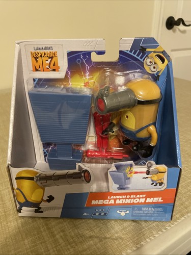 *DESPICABLE ME 4* Movie LAUNCH & BLAST MEGA MINION MEL 4" Figure 2024 ...