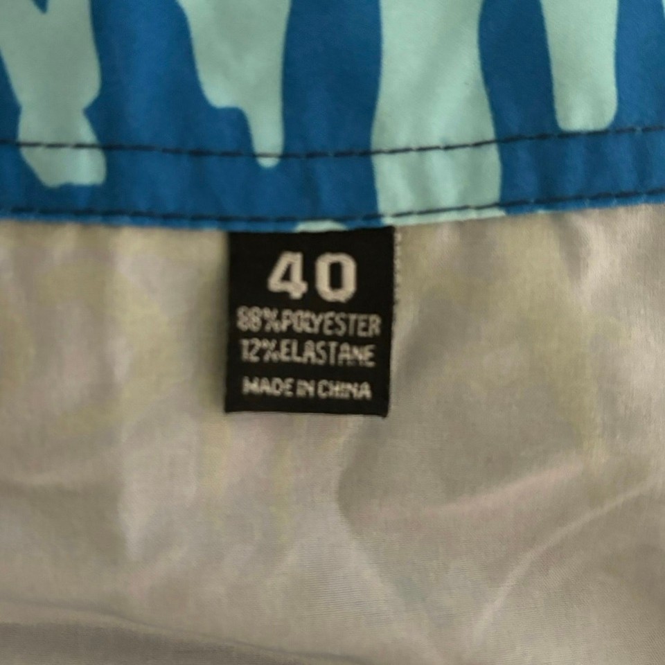 AFTCO Men’s Size 40 Stingray Board Shorts 10” Inseam Blue Swim Beach | eBay