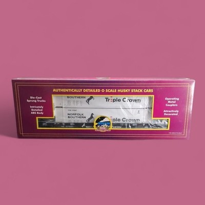 #157687 MTH 20-95011 Norfolk Southern Husky Stack Car Triple Crown ...