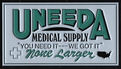 Return of the Living Dead Uneeda Medical Supply Metal Sign Bam Box ...