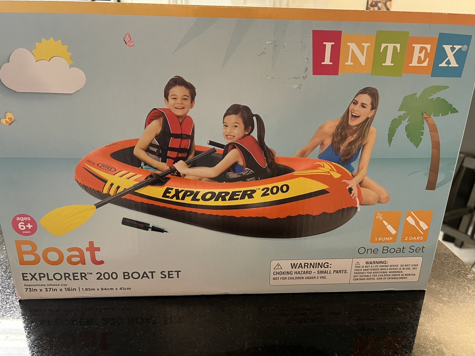 Intex Explorer 200 2 Person Inflatable Boat 168141574047| eBay