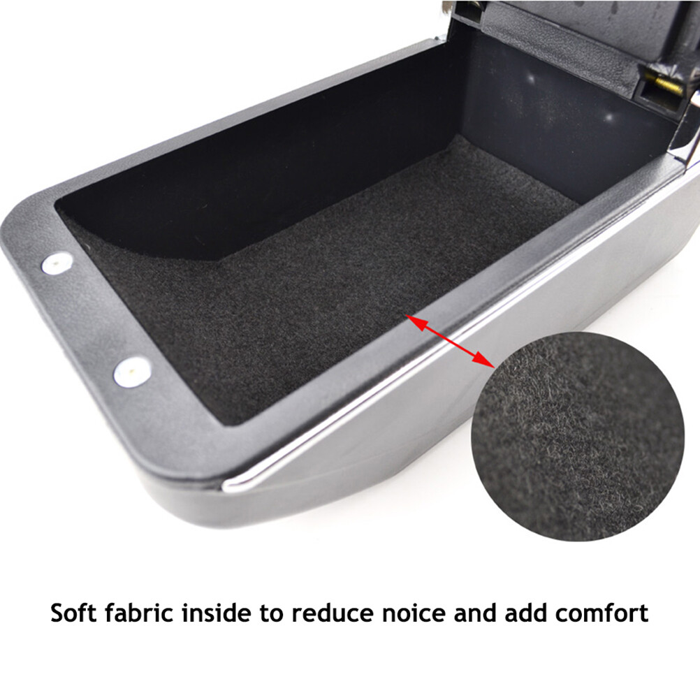 For Ford Fiesta mk7 Armrest Arm Rest Support Cushion Pad Storage Box ...