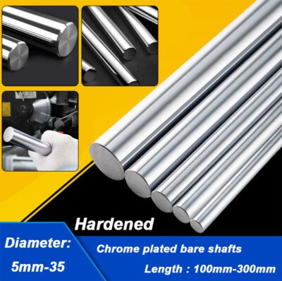 Linear Shaft Dia.=5mm~32mm Chrome Plated hardened Round Bar Steel ...