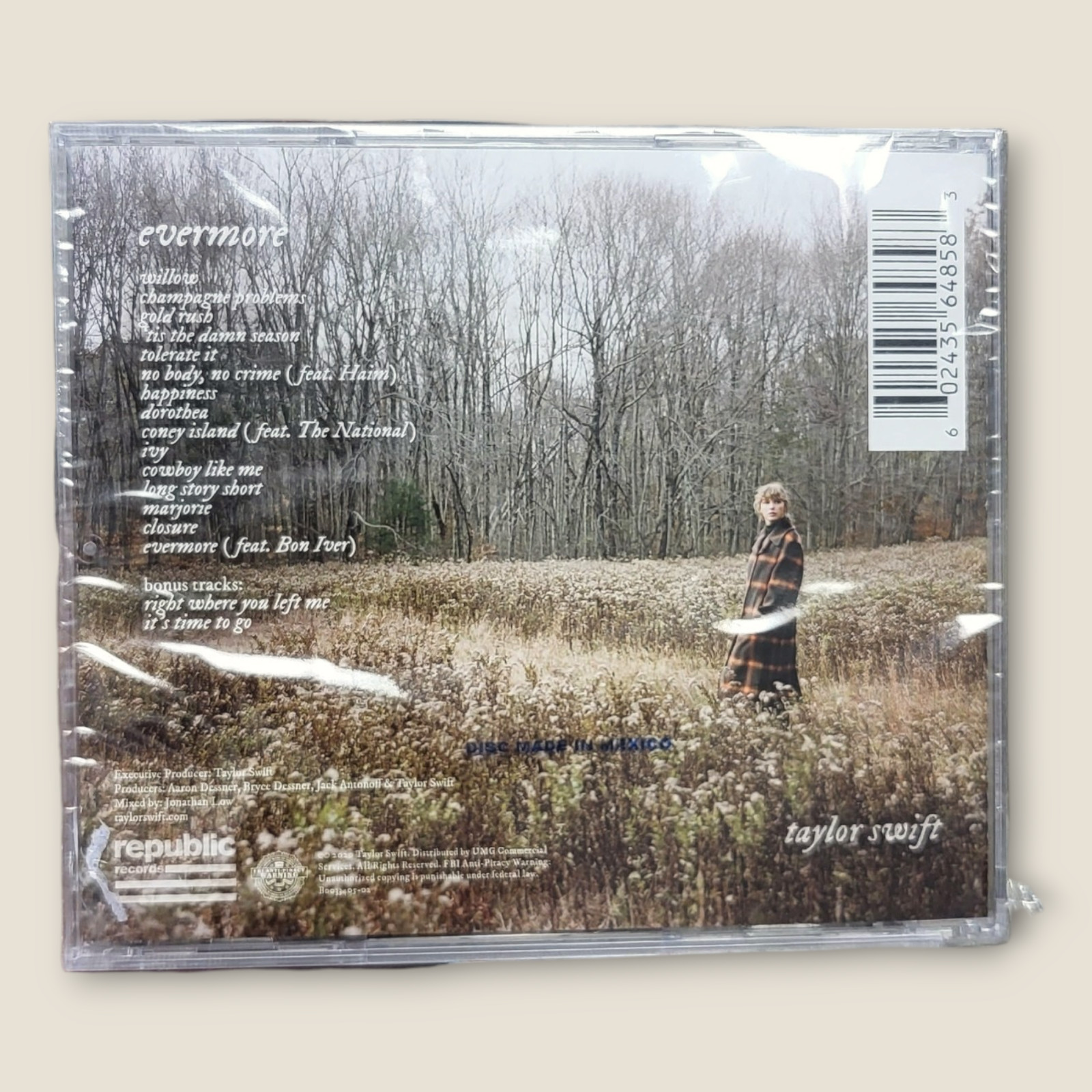 Taylor Swift - Evermore CD Republic Records 2020 Minor Cracks - New ...