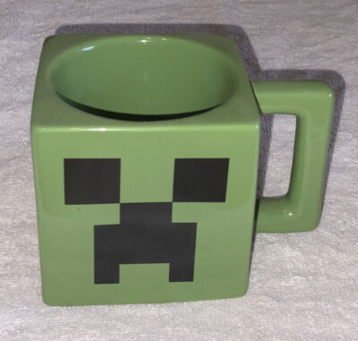 Minecraft Mug Creeper Face Video Game Ceramic Coffee Mojang Jinx Green ...
