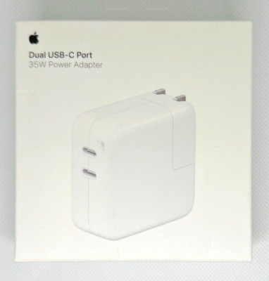 Apple 35W Dual USB-C Port Power Adapter - White - MNWP3AM/A ...