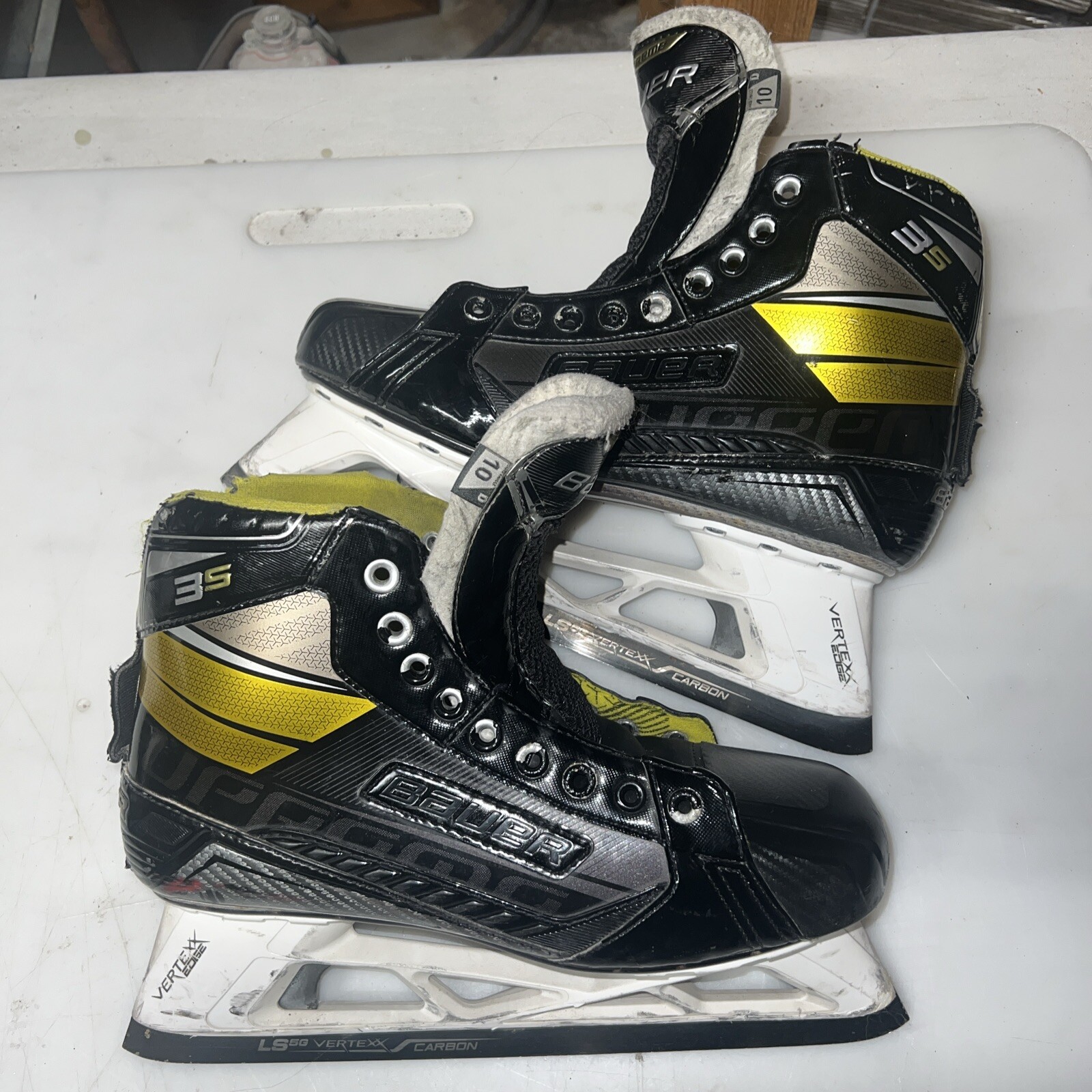 Bauer Supreme 3S Pro Goalie Ice Hockey Skates Senior Size 10D LS 5g ...