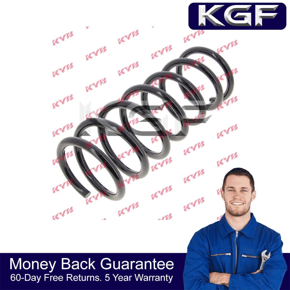 KGF Rear Suspension Coil Spring Fits Volvo XC60 2009-2017 2.0 D 2.4 ...