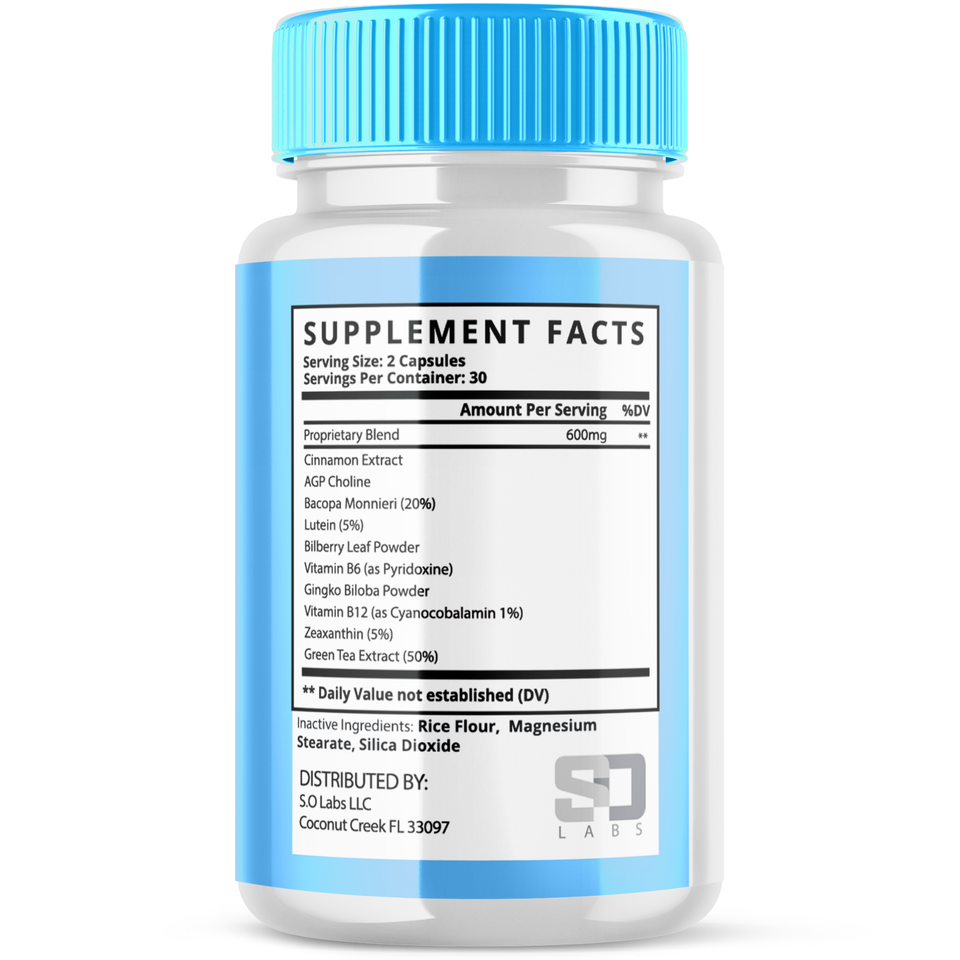 Memo Defender Brain Max Support Supplement Pills Advanced Formula 180 ...