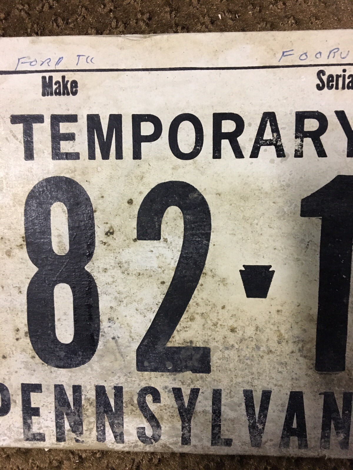 1970 Pennsylvania PA Temporary License Plate | eBay