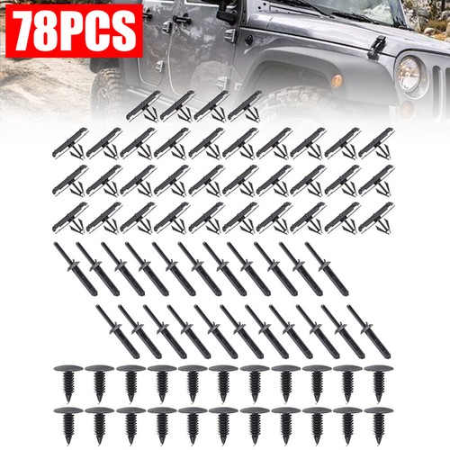 78pc Full Fender Flare Hardware Clip Mounting Kit For 2007-2018 Jeep ...
