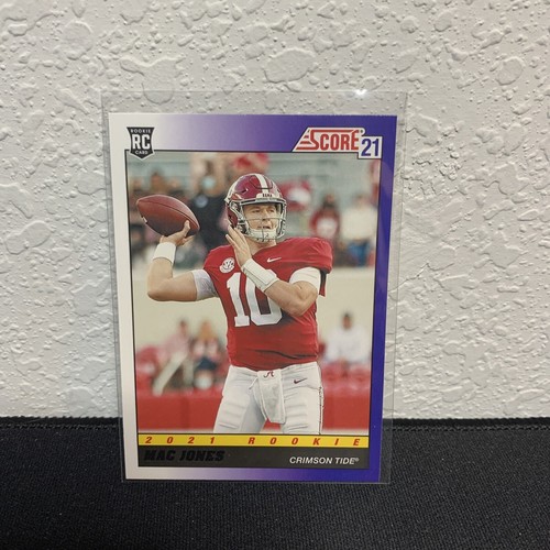Mac Jones ROOKIE RC 2021 Score Throwback Rookie Card TB9 Alabama ...