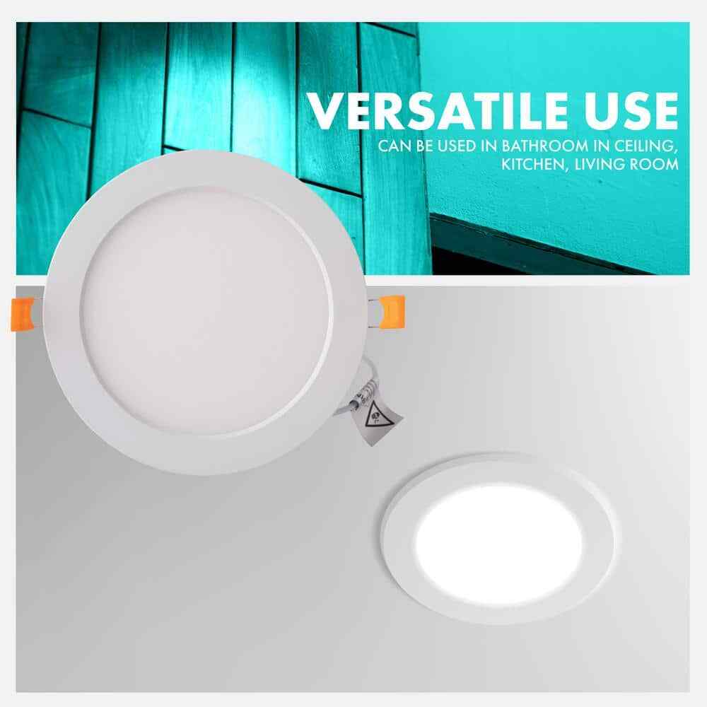 6 in. Slim Downlight CCT Selectable LED Recessed Downlight with Remote ...
