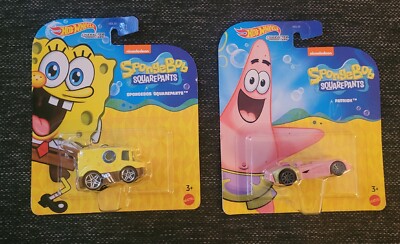 Hot Wheels SpongeBob Squarepants And Patrick Character Cars | eBay