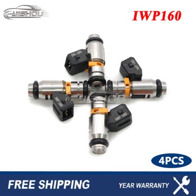 Set of 4 IWP160 New Fuel Injector For Fiat Punto Grande Doblo Idea 500 ...