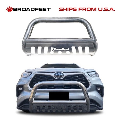 fits Toyota Highlander 2020-2024 Front Bull Bar Bumper Guard Grille ...