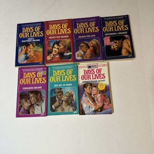 Vintage 80s Days Of Our Lives Soaps & Serials Books Romance Lot Of 7 ...
