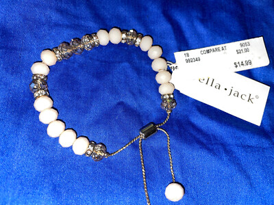 ^BELLA JACK BRACELET CREAM & IVORY BEADS NWT | eBay