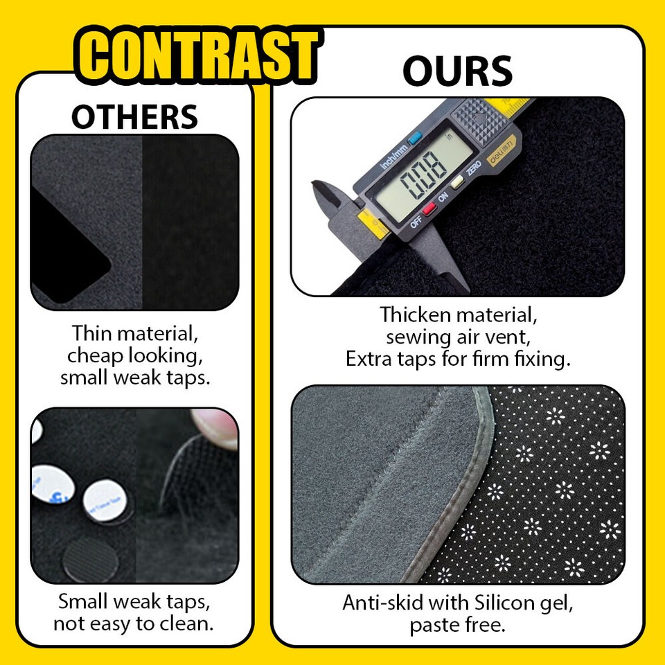 For Ford F150 F250 F350 Dash Cover Mat Dashmat 1992 1993 1994 1995 1996 ...