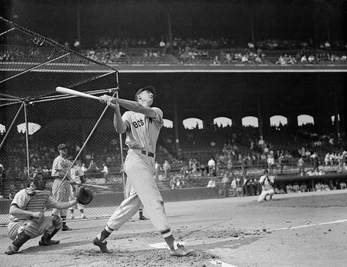 Ted Williams Swinging The Bat 1946 OLD BASEBALL PHOTO | eBay
