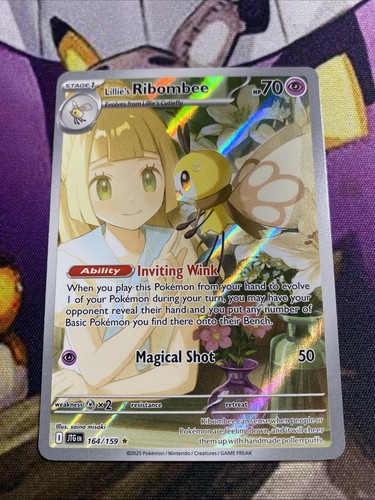Lillie's Ribombee 164/159 Pokemon Journey Together Illustration Rare NM ...
