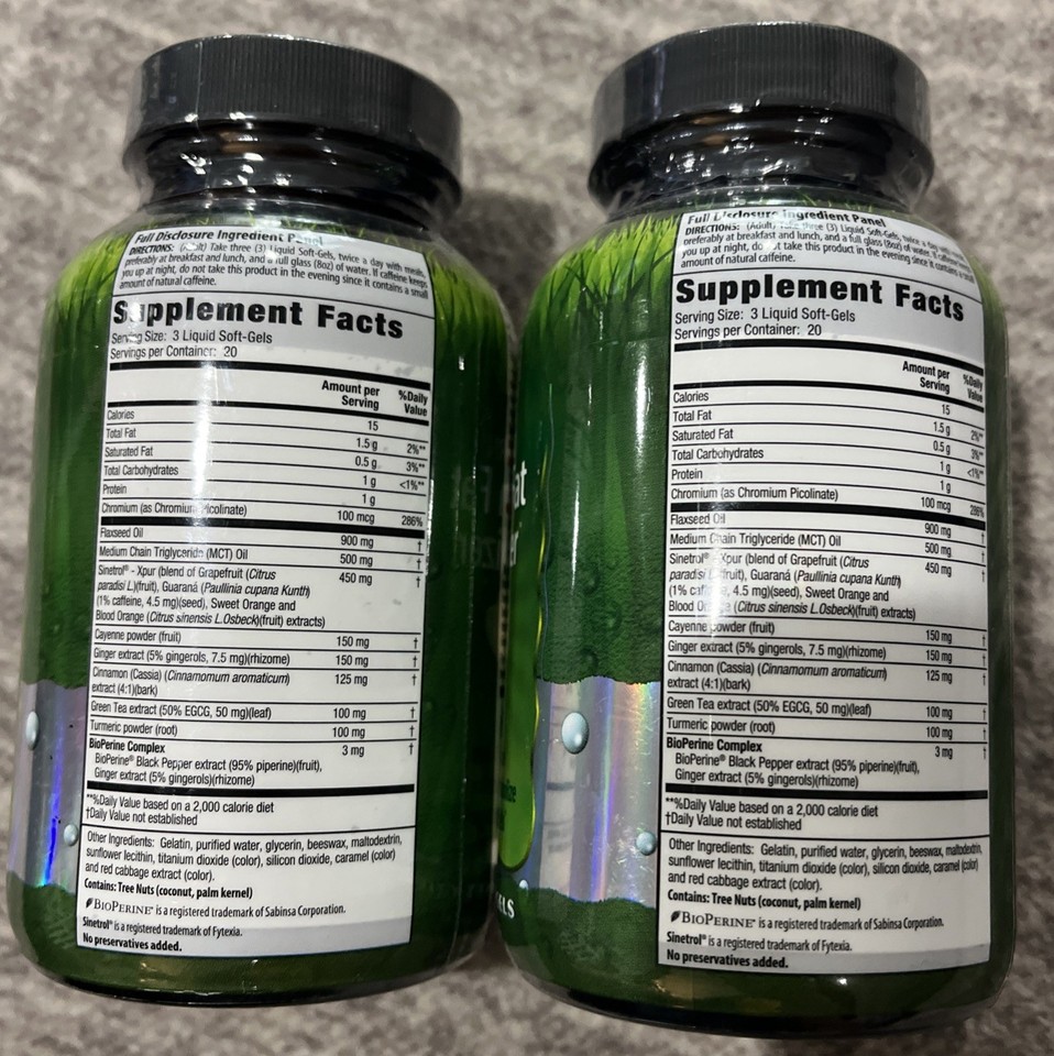 Irwin Naturals Thermo-Burn Stubborn Fat Metabolizer 60 Soft-Gels 2 Pack ...
