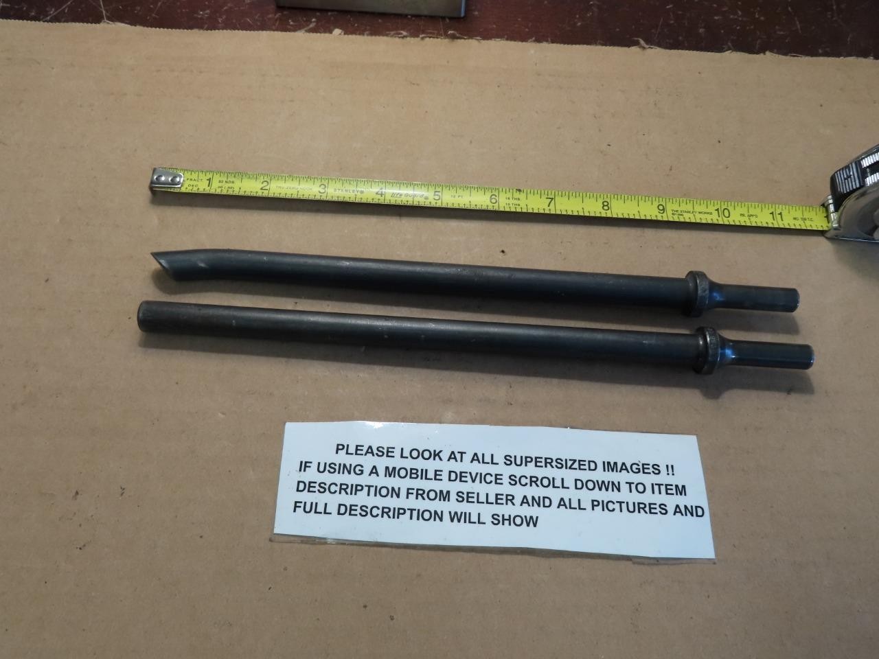 2 ATI TOOLS 1/2" FLAT - ANGLED EXTENDED 9" RIVET SET .401 SHANK ...