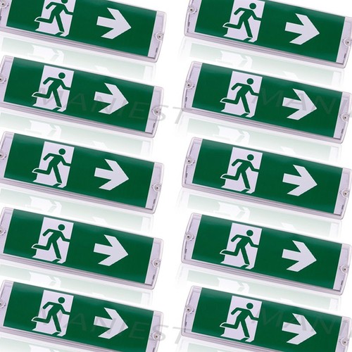 10x LED Notleuchte Fluchtwegleuchte Notbeleuchtung Notausgang Exit ...