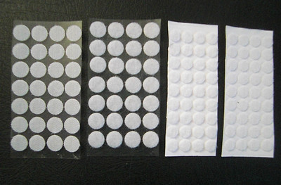 13mm 10mm White Hook and Loop Dots Coins Self Adhesive Sticky Dots ...