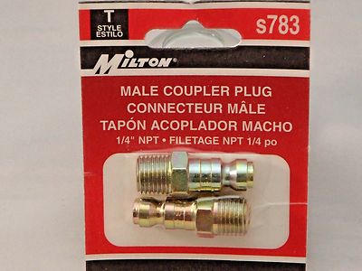 S783 MILTON BODY MALE T-STYLE 1/4” NPT PLUG | eBay