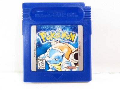 Pokemon Blue Version (Nintendo Game Boy, 1998) Cartridge Authentic ...