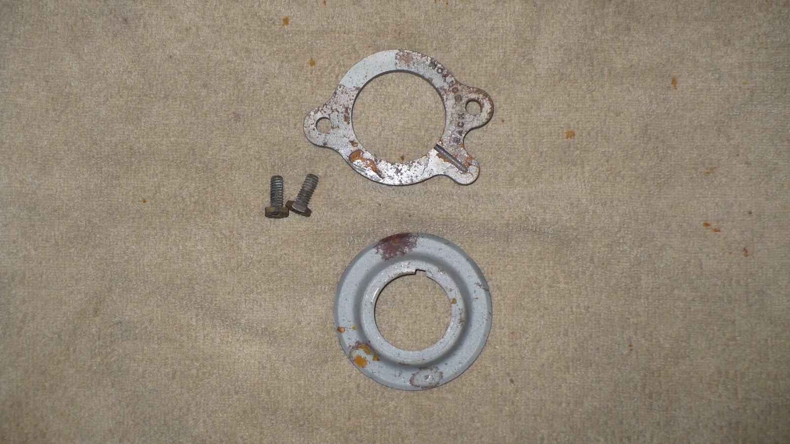 ford 289 cam retainer plate and crankshaft balancer seal deflector ...