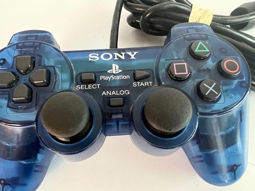 Sony PS2 Ocean Blue Clear Controller OEM DualShock PlayStation 2 | eBay