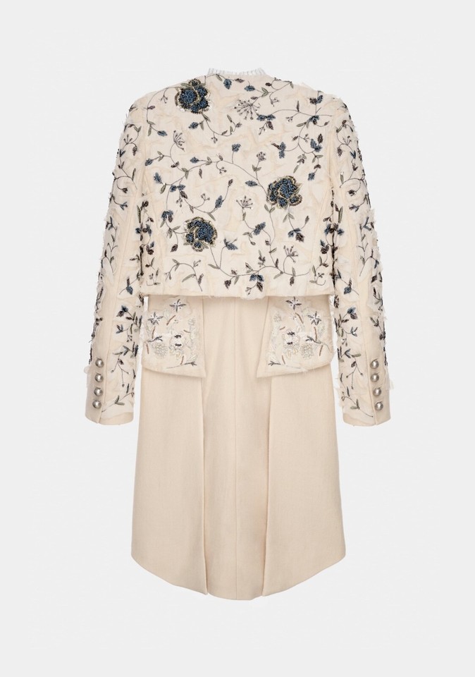 Zara - 2 in 1 Embroidered Wool Jacket L - Limited Edition | eBay